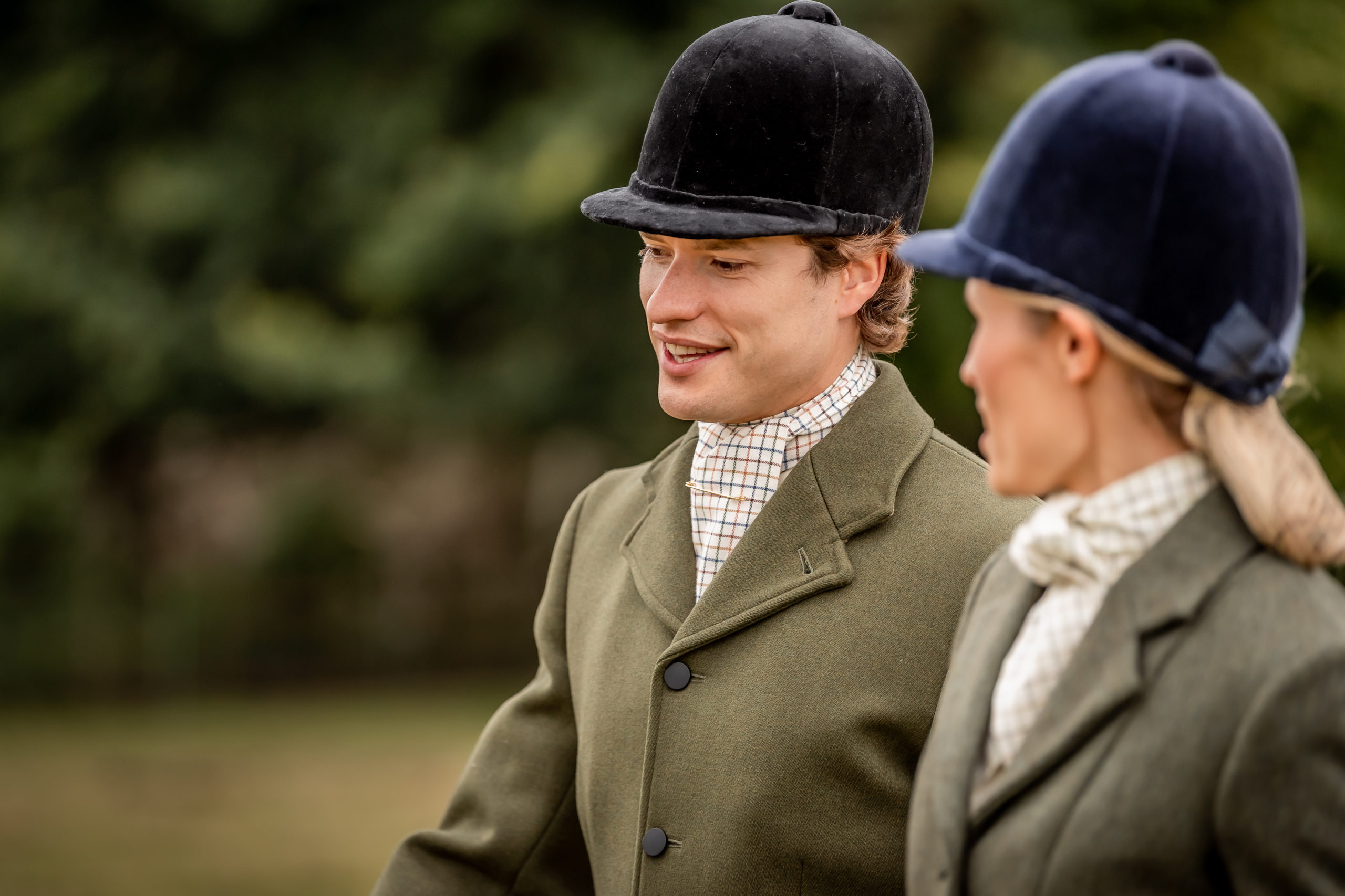 Grafton Hunt Coat - Melange Green - The Hunting Stock Market