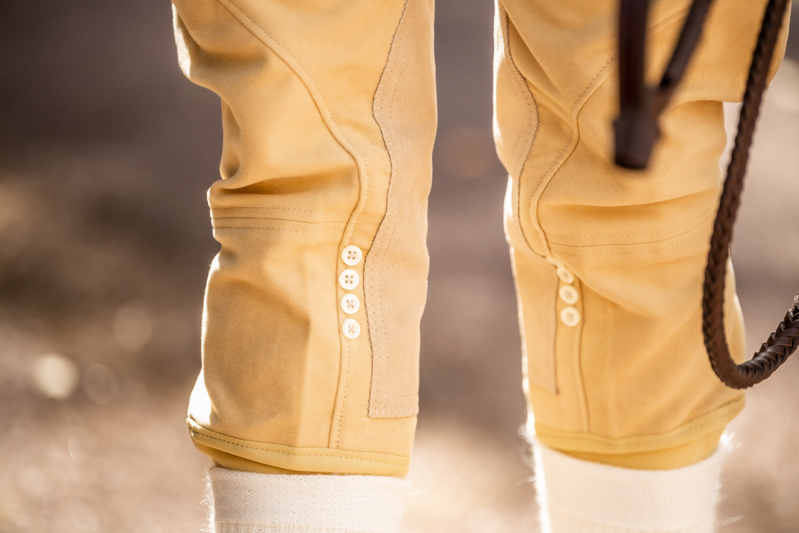 Ladies Gold Moleskin Breeches - The Hunting Stock Market